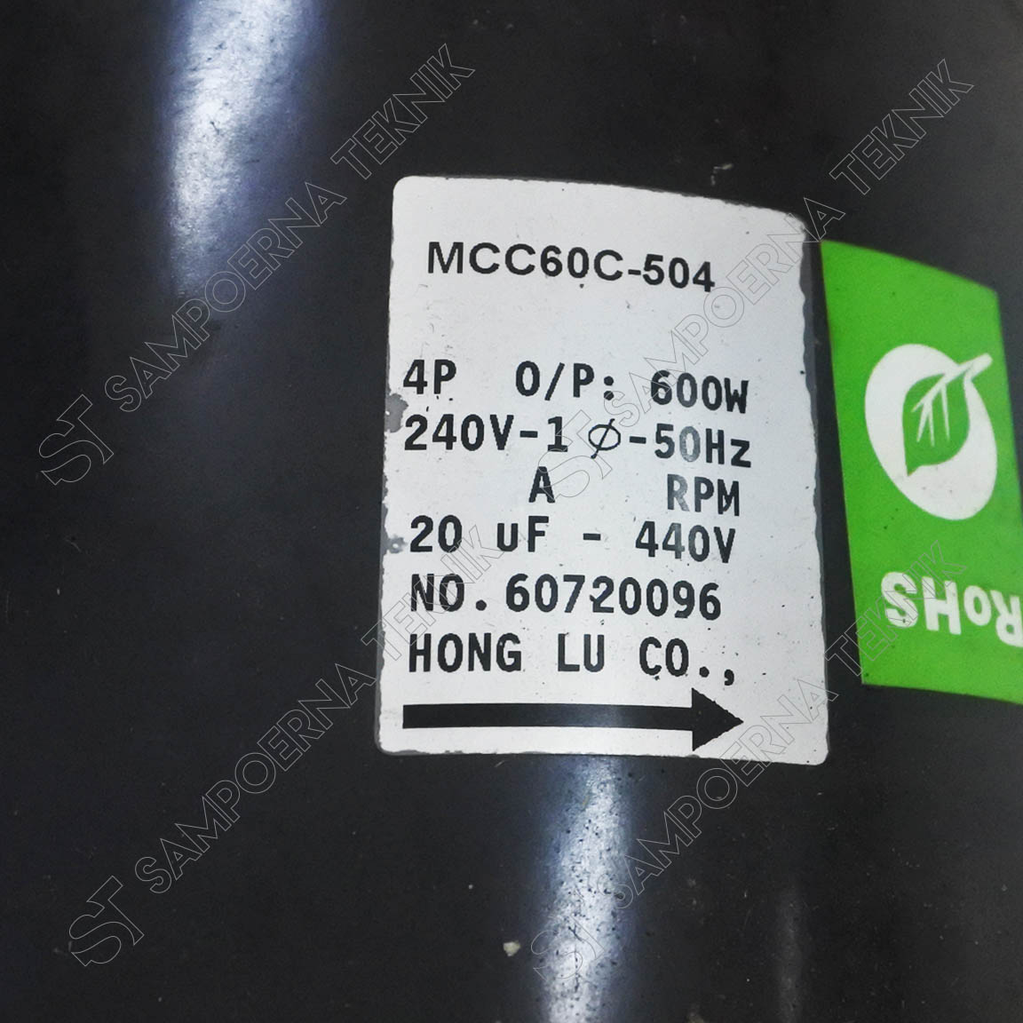 MOTOR MCC60C-504 - 600 Watt - Aircon Indo Teknik