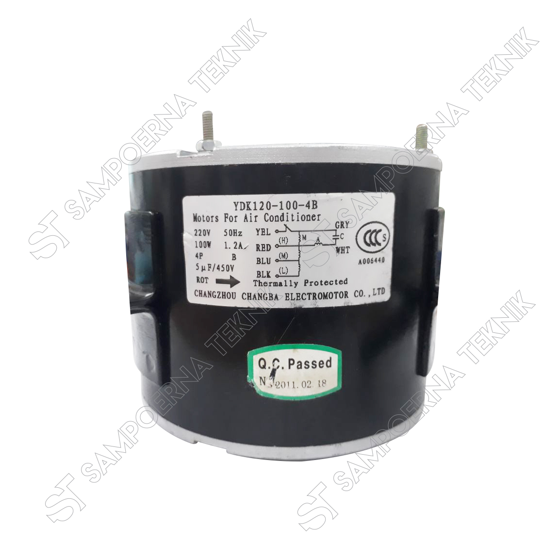 MOTOR INDOOR YDK 120-100-4B - 100 Watt | Sampoerna Teknik