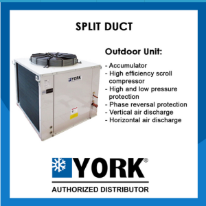 AC SPLIT DUCT YORK 45 PK NON INVERTER MAL 450 – R407/R410 - Aircon Indo ...