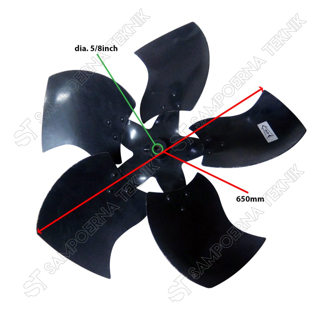 FAN BLADE KEMAO 650mm diameter AS 5/8inch - Aircon Indo Teknik