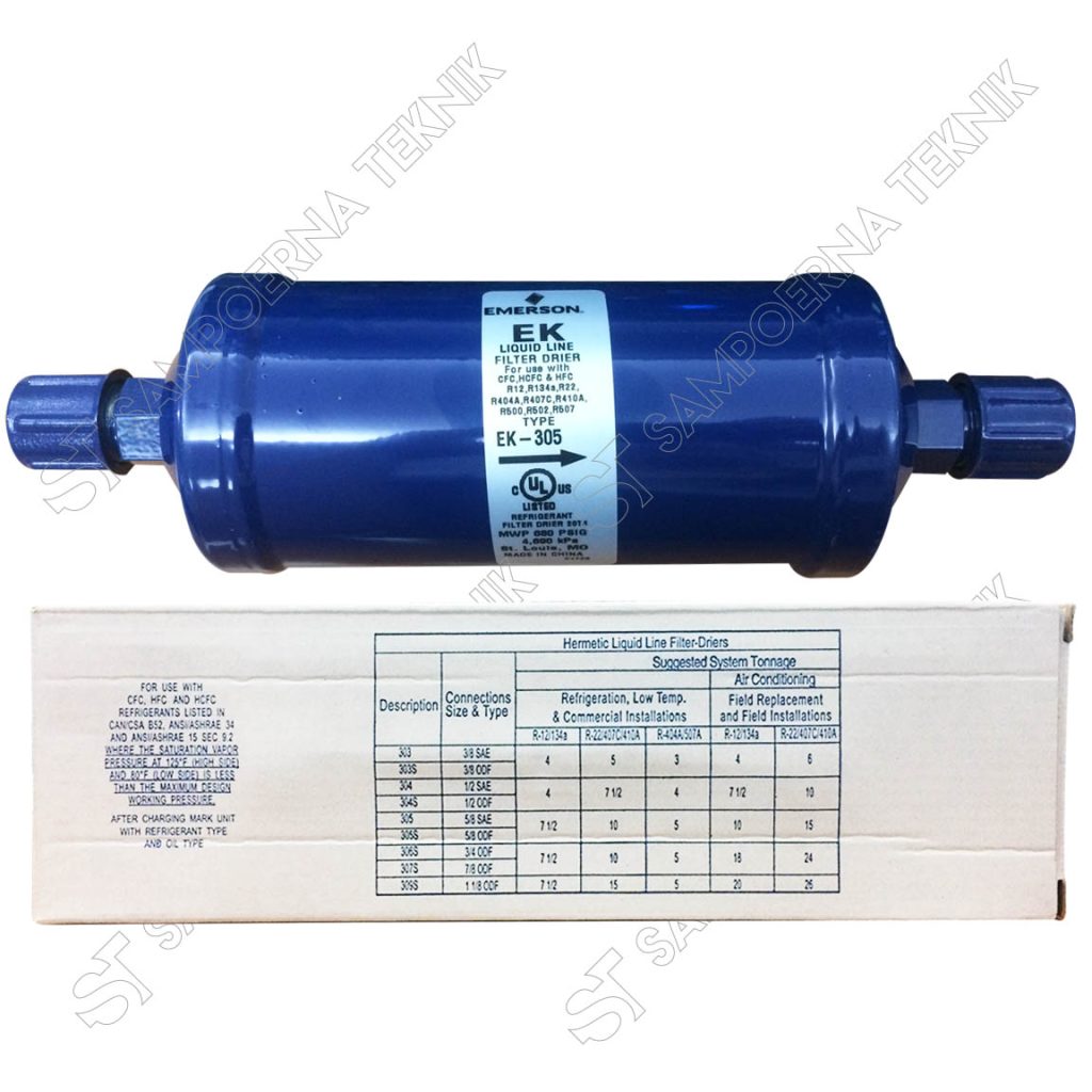 Filter Drier Emerson EK-305 - 5/8" SAE FLARE - Aircon Indo Teknik