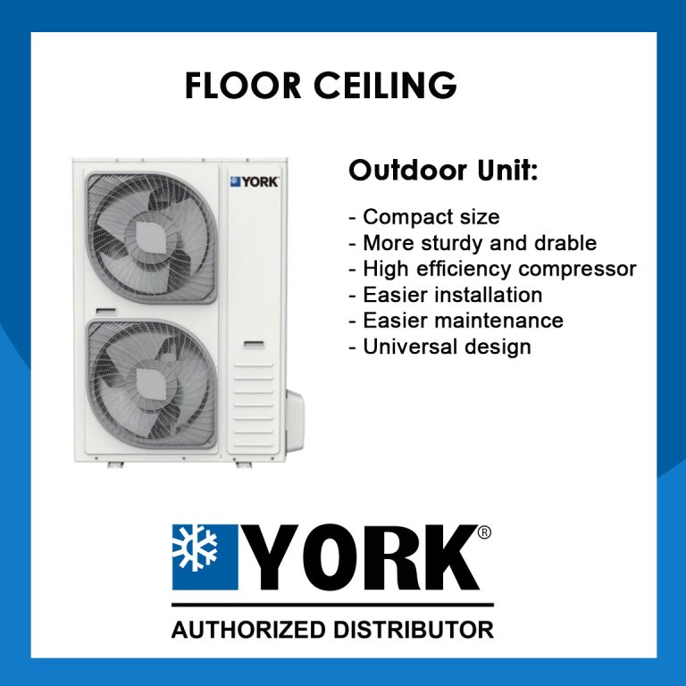 JUAL AC FLOOR CEILING YORK 6 PK NON INVERTER YFFN55