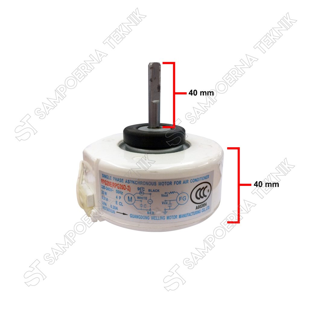 MOTOR RPG20E (RPG20D-2) - 20 Watt - Aircon Indo Teknik