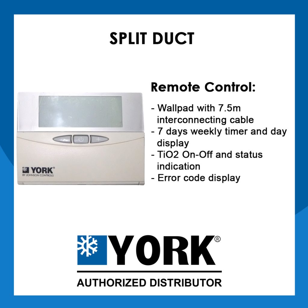 AC SPLIT DUCT YORK 20 PK NON INVERTER MAL 200 – R407/R410 - Aircon Indo ...