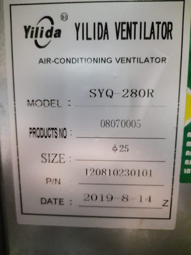BLOWER YILIDA SYQ - 280R - Aircon Indo Teknik